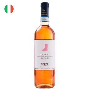 Vinho Italiano Rose Seco Uva Dolcetto Langhe Rosato Terra 750ml